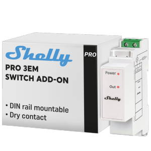 SH-PRO-3EM-SWITCH-ADD-ON Shelly Pro 3EM Switch Add-on Solo compatible ...